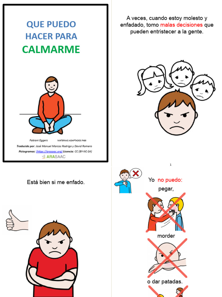 ES Minibook Historia Social Que Puedo Hacer para Calmarme | PDF