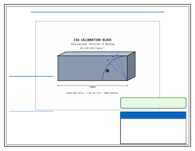 Angle Beam Calibration Block Specs | PDF