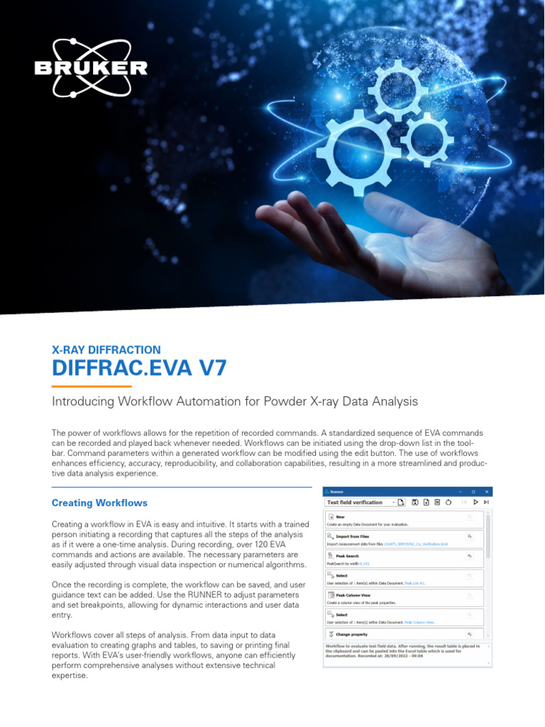 DIFFRAC - EVA V7 Flyer DOC H88 EXS092 | PDF | Workflow | Data Analysis