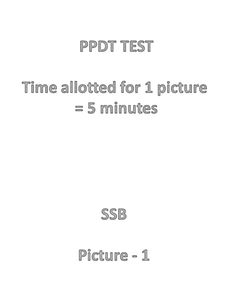 SSB ? PPDT Slides Defence Directeducation-g6lkll | PDF