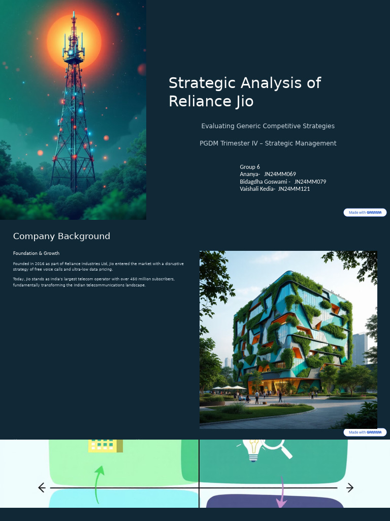 Strategic Analysis of Reliance Jio | PDF | Strategic Management ...