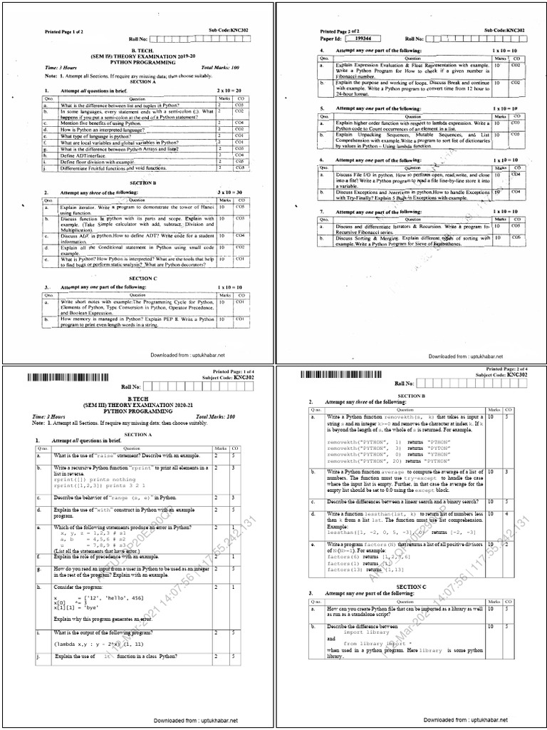 PYTHON-PROGRAMMING-KNC-302-2019 (17 Files Merged) | PDF | Python (Programming Language) | String ...