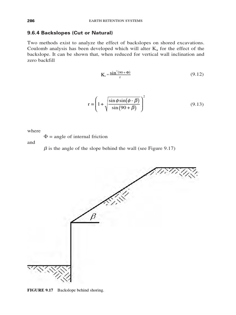 Calculation of Slope Earth-Retention-Systems-Handbook | PDF | Angle