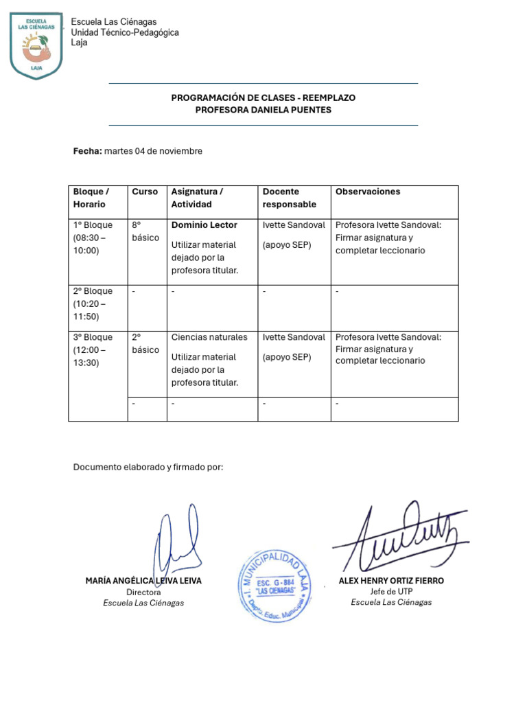 Programación de Clases-04.11 | PDF