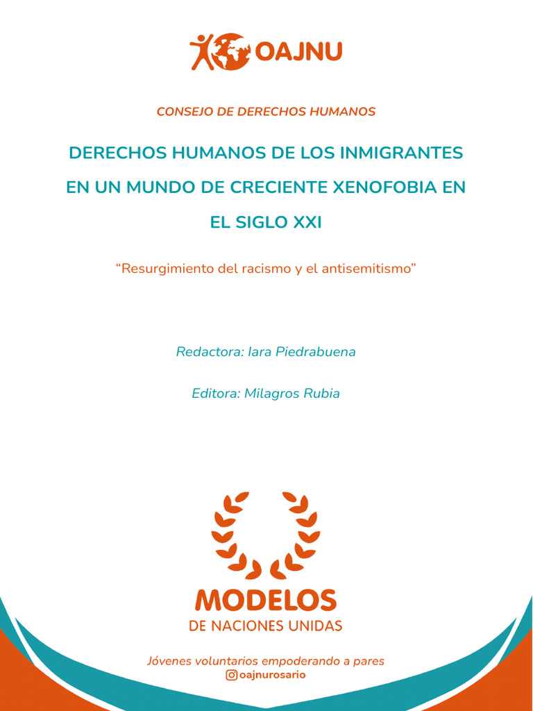CDH 1 - Derechos Humanos de Los Inmigrantes en Un Mundo de Creciente ...