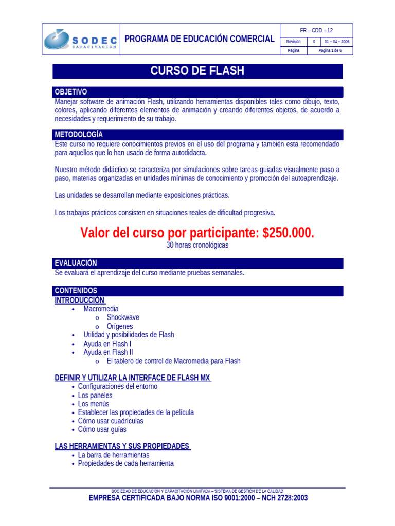 Curso Flash | PDF | Adobe Flash | Animación