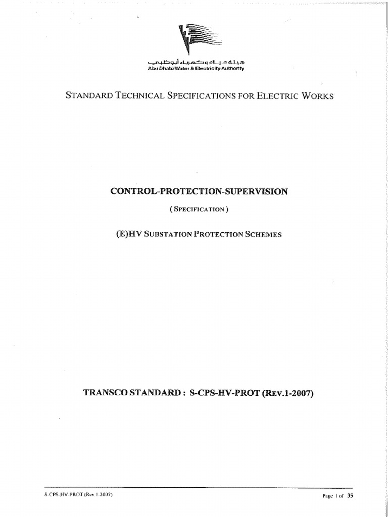 E HV Substation Protection Schemes | PDF
