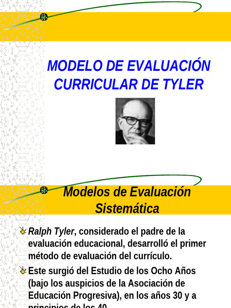 Modelo de Curricular de Tyler-Omar | PDF | Evaluación | Plan de estudios
