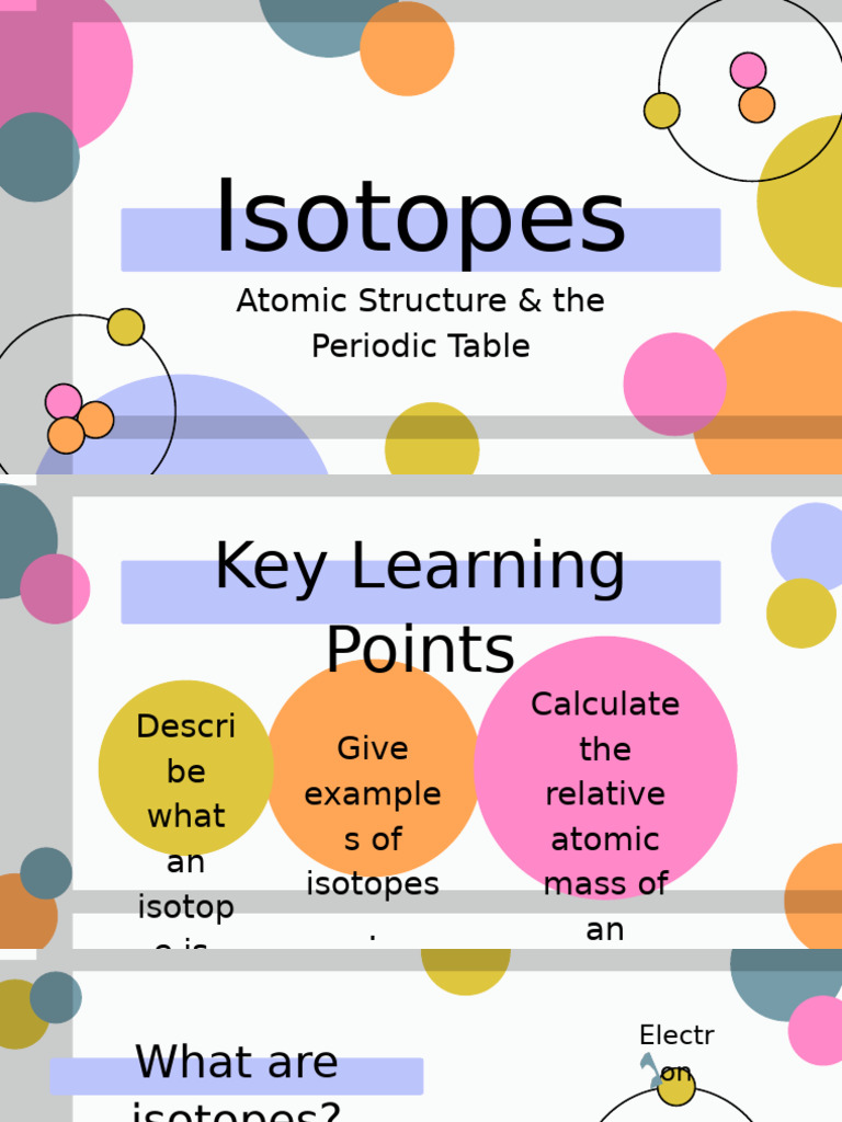 Isotopes Chemistry Presentation in a Fun Colorful Style | PDF