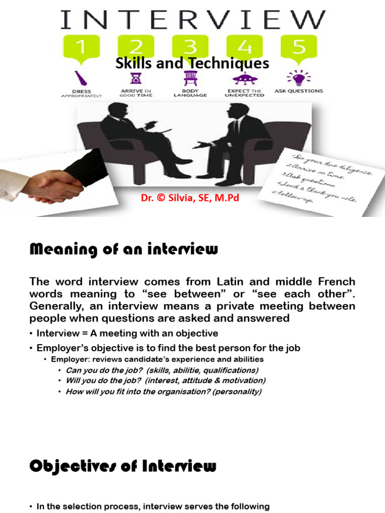 Essential Interview Skills and Techniques | PDF | Knowledge | Skill