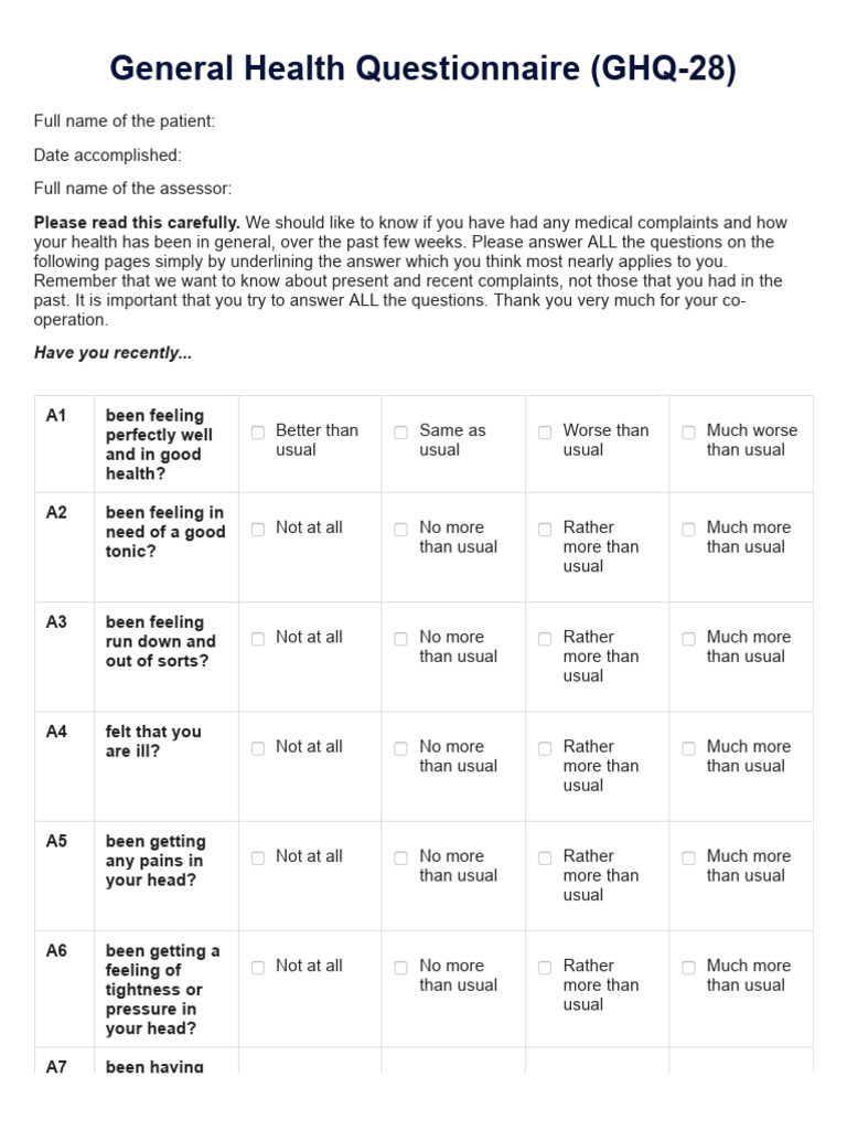 General Health Questionaire | PDF | Chess Openings | Chess