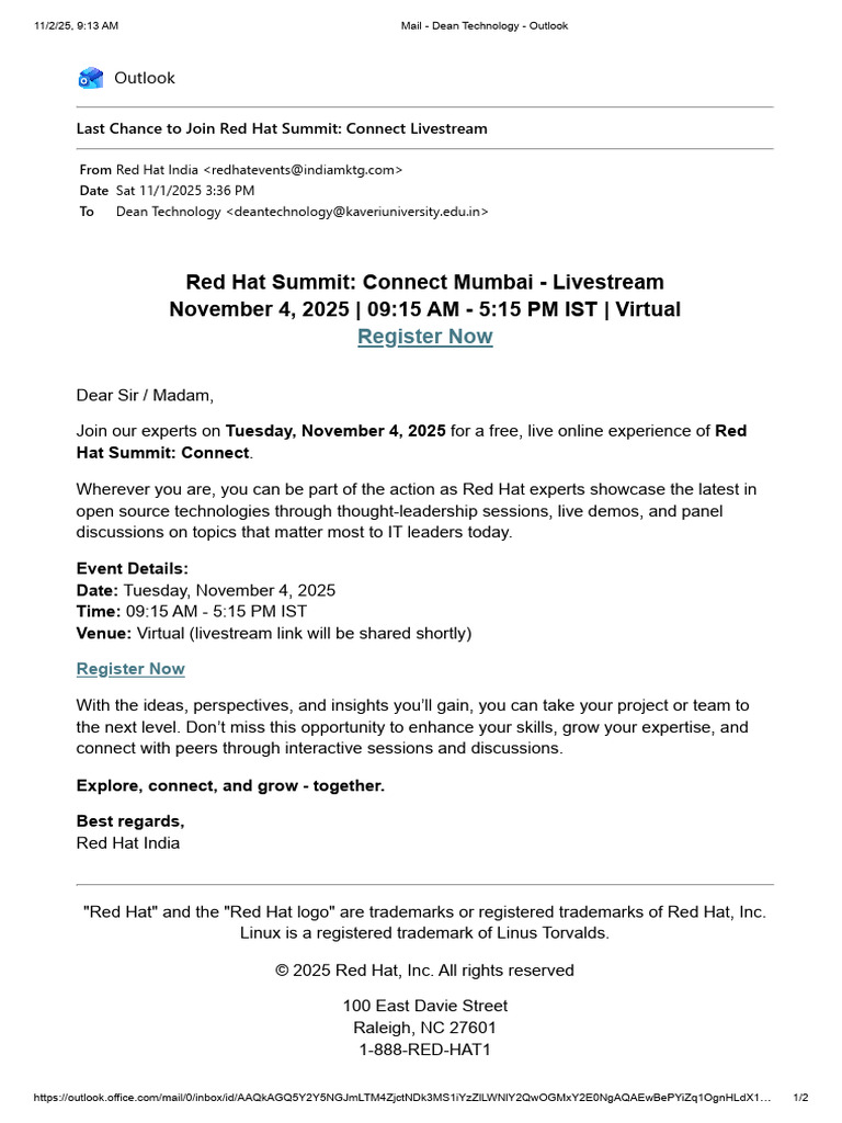 Red Hat Summit | PDF | Unix Variants | Free Software
