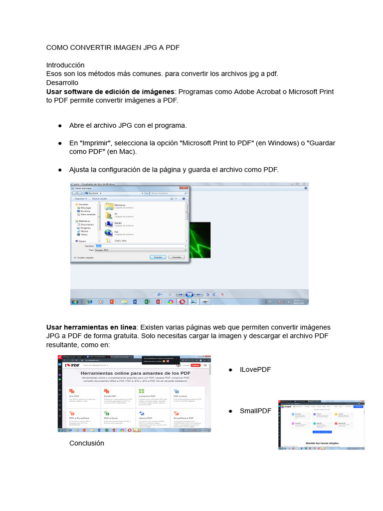 Como Convertir Imagen JPG A PDF | PDF