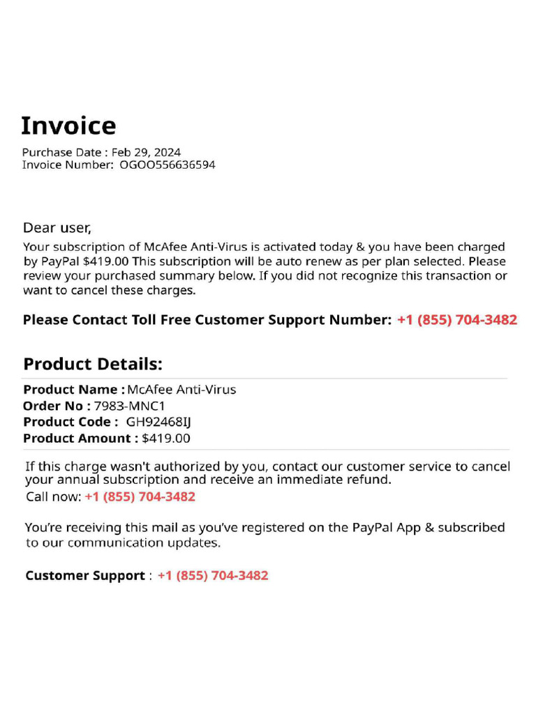 Receipt Your Subscription Payment Has Been Processed - RECEIPT INVOICE ...