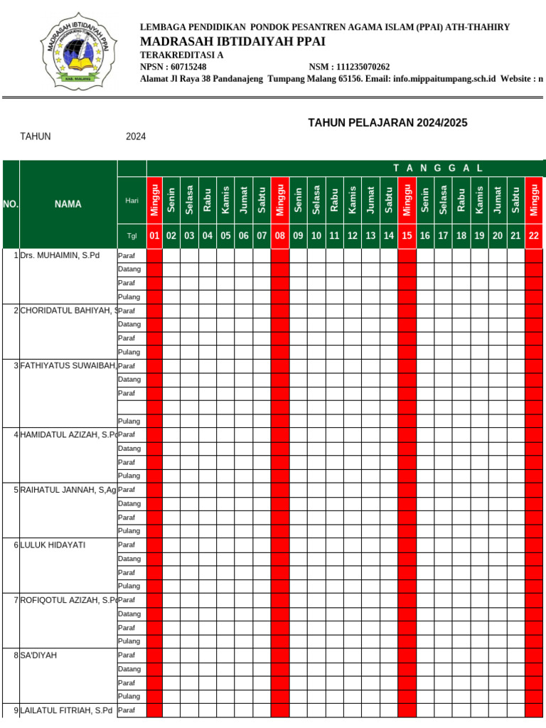 ABSEN GURU - Edit | PDF