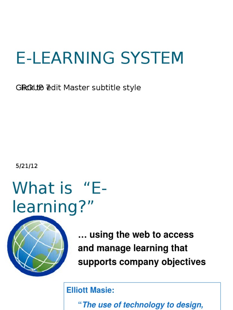 E-Learning System: Benefits, Tools and Getting Started | PDF ...
