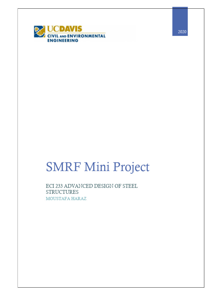 Moustafa Haraz SMRF Mini Project | PDF | Beam (Structure) | Applied And ...