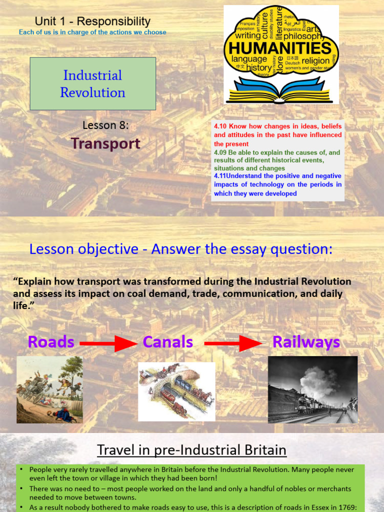 Transport Transformations in the Industrial Revolution | PDF | Canal ...