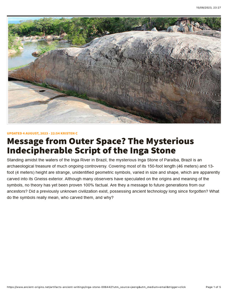 Message From Outer Space? The Mysterious Indecipherable Script of The ...