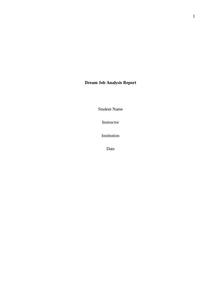 Dream Job Analysis Report | PDF | Software Development | Agile Software ...