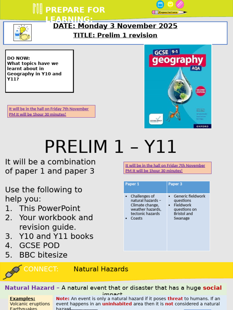 Y11 Prelim 1 Revision 2025 | PDF | Tropical Cyclones | Coast