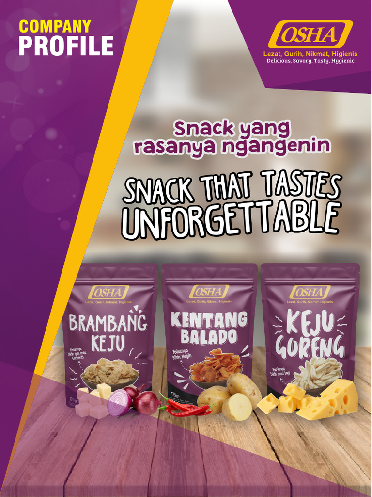 Profil dan Varian Produk UD. OSHA Snack | PDF