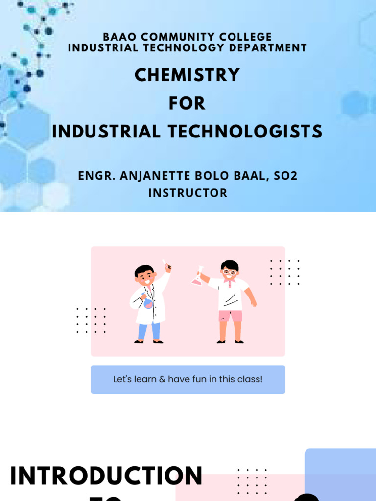 Chemistry in Industrial Technology | PDF | Chemistry | Chemical Substances