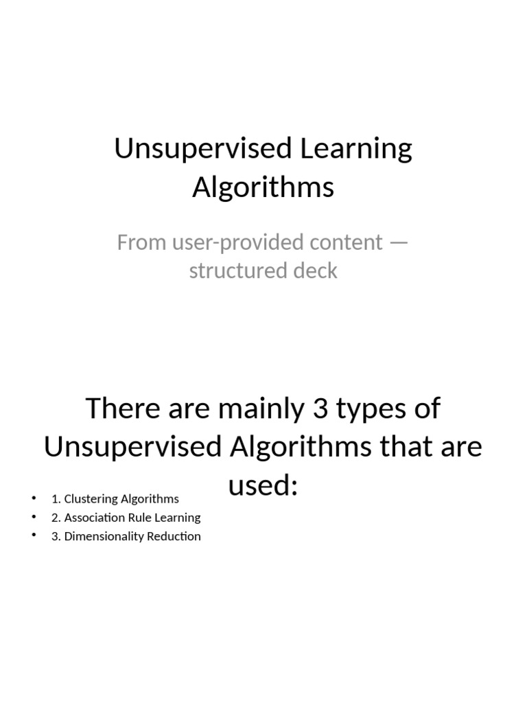 Unsupervised Learning From User Content | PDF | Cluster Analysis ...
