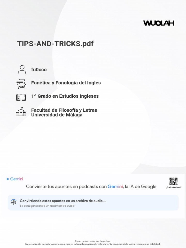 Wuolah Free TIPS AND TRICKS | PDF