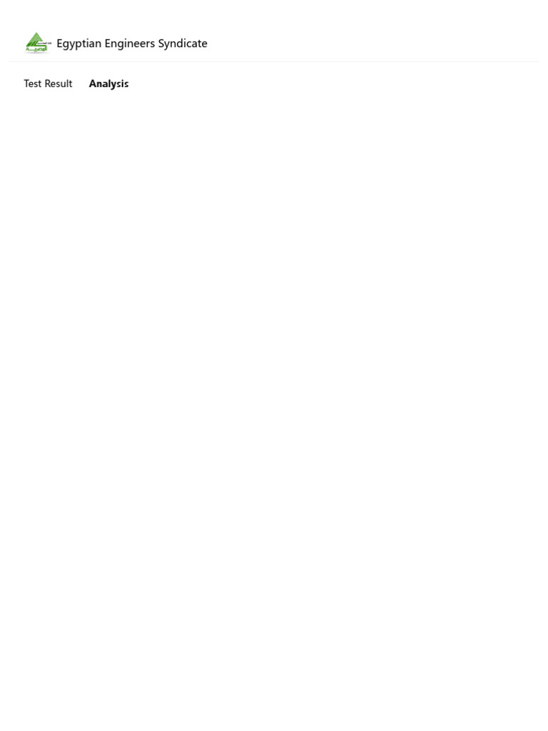 Egyptian Engineers Syndicate Test Results | PDF | Scrum (Software ...