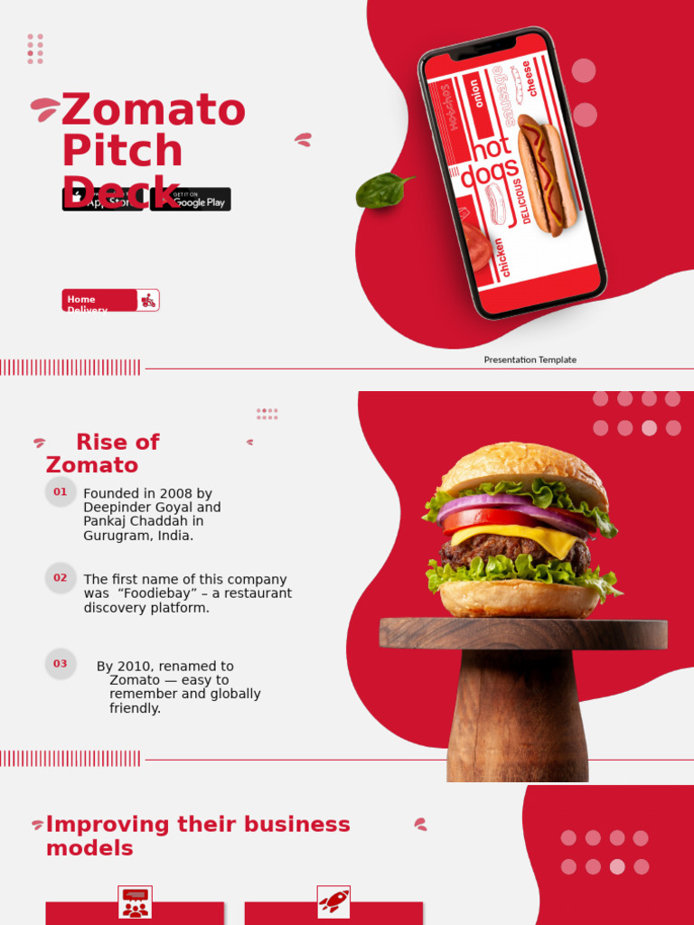 Zomato Pitch Deck Overview | PDF