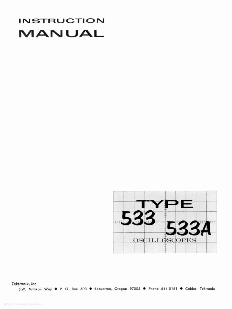 Tektronix 533 A | PDF