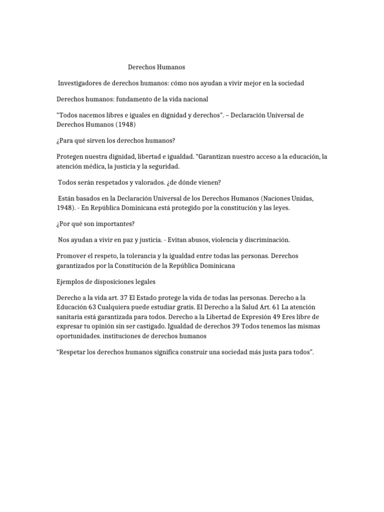Collage Derechos Humanos | PDF