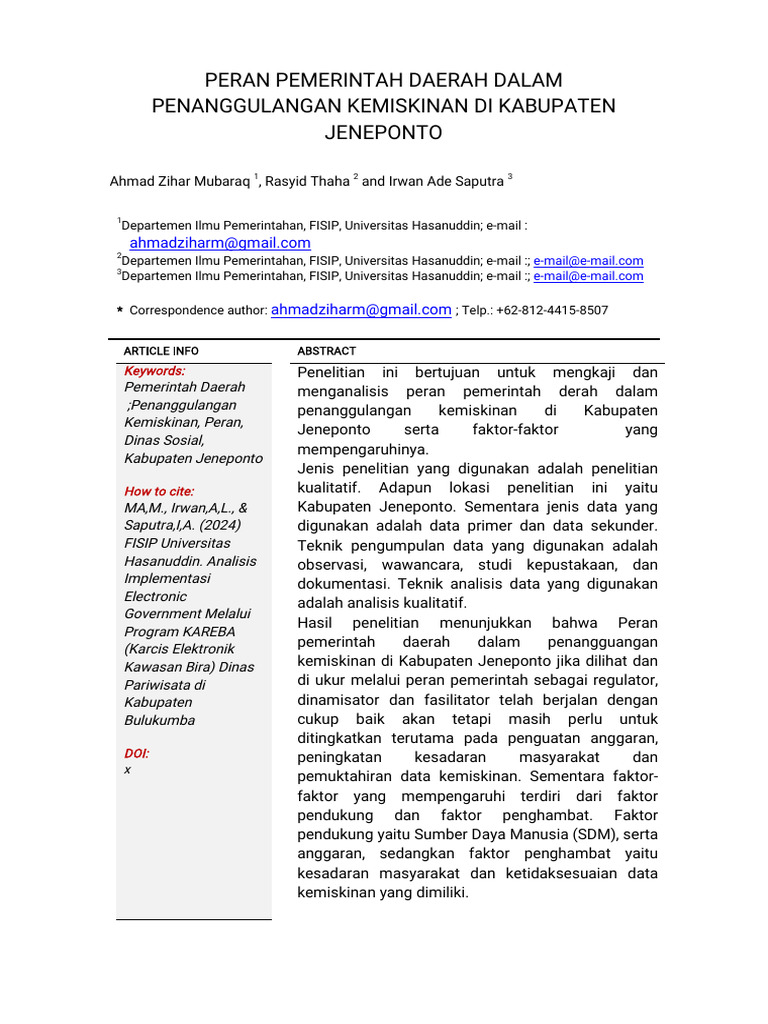 Jurnal Artikel Ahmad Zihar Mubaraq | PDF