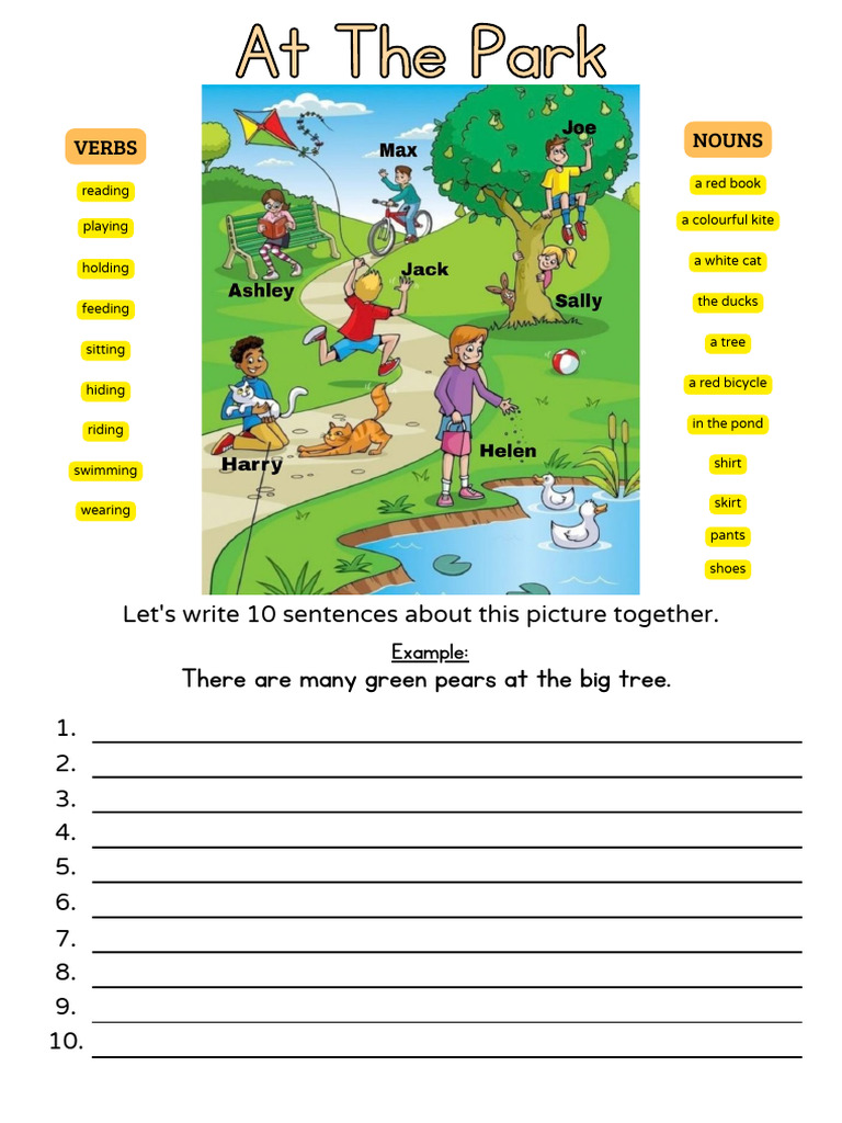 Beach Sentences for Class 1 | PDF