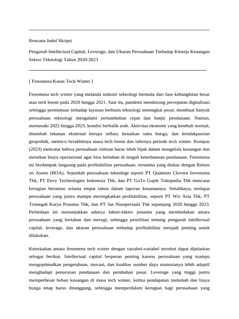 Outline Skripsi Otw | PDF