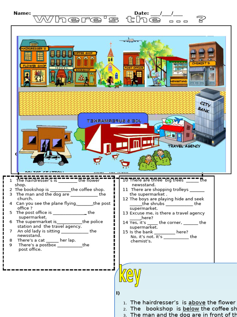 Prepositions of Location CLT Communicative Language Teaching Resources ...