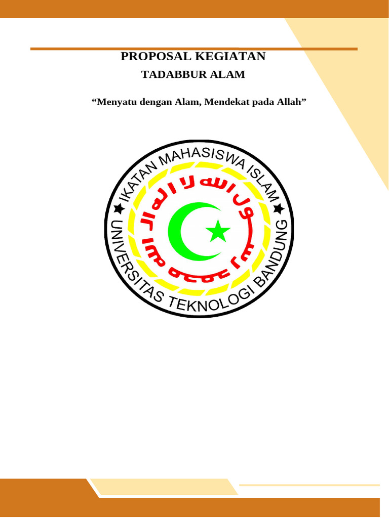 Proposal Tadabbur Alam IKMI UTB | PDF