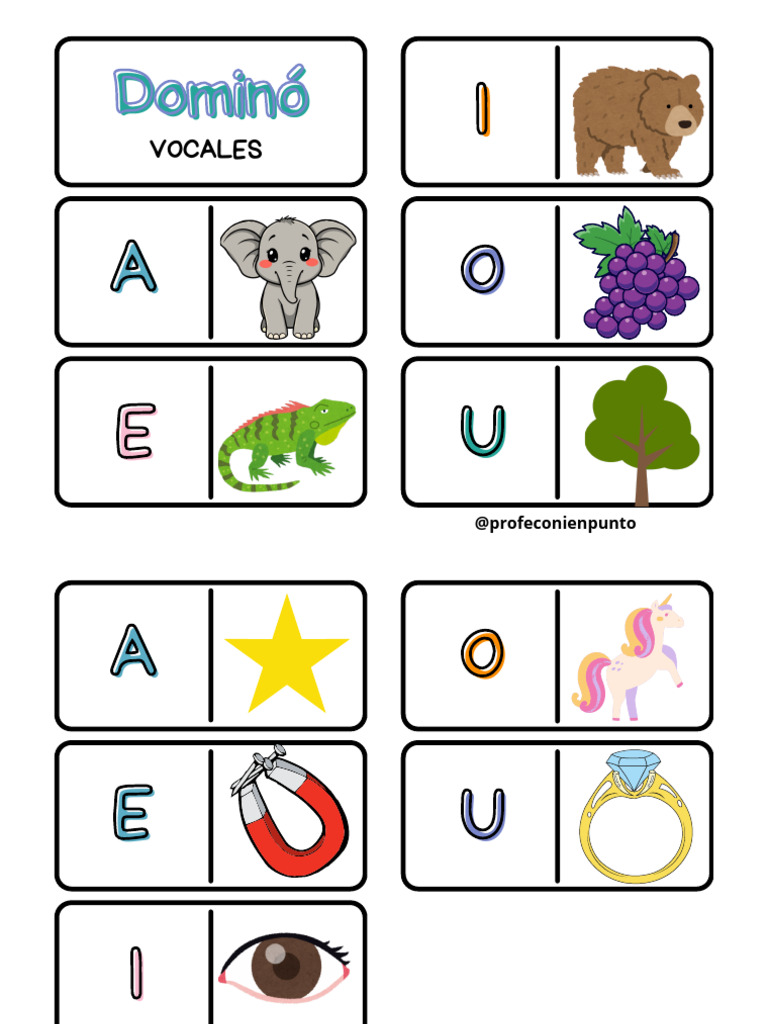 Dominó Vocales | PDF