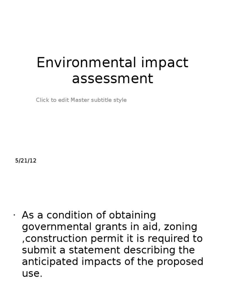Environmental Impact Assesment | PDF | Environmental Impact Assessment ...