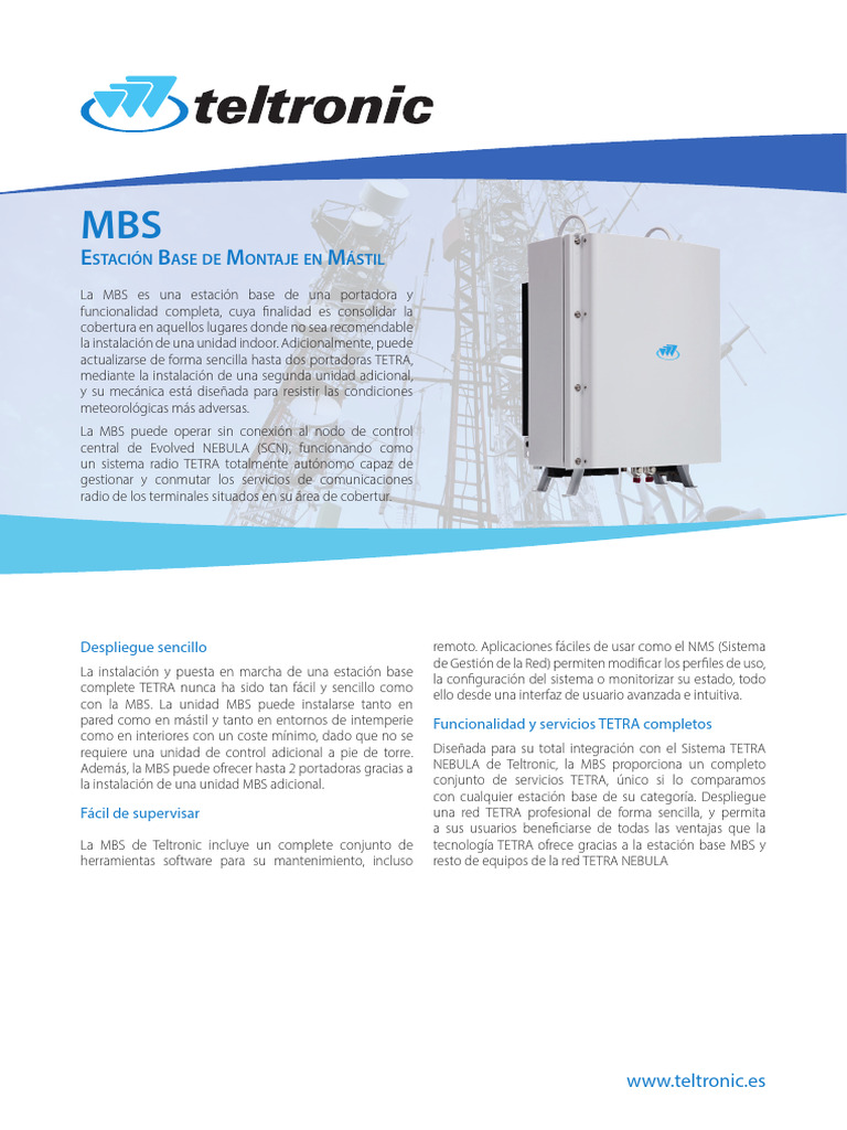 MBS Brochure Esp | PDF | Electrónica | Informática