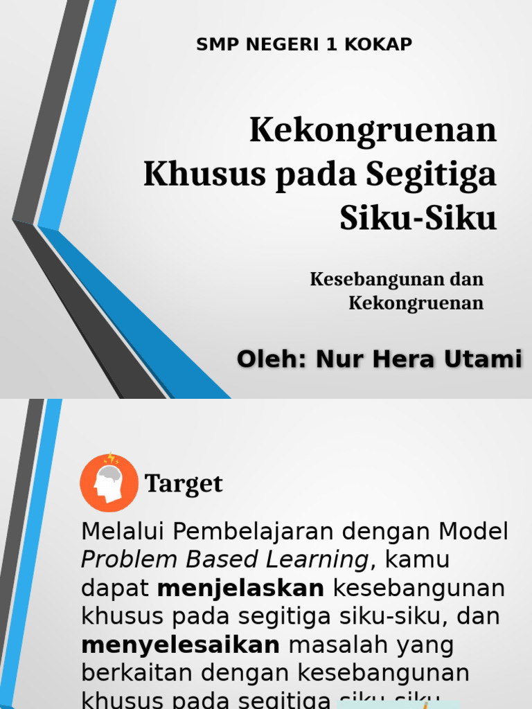 Slide Kesebangunan Khusus Segitiga Siku-Siku | PDF