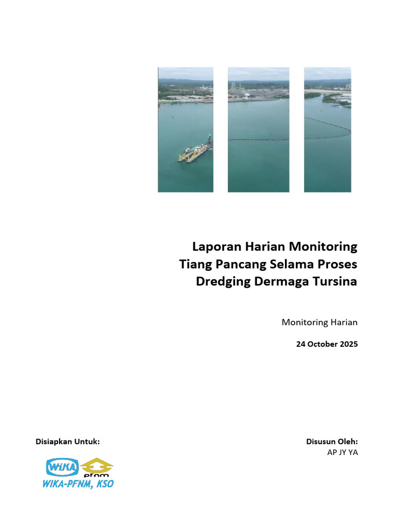 Monitoring Tiang Pancang Dermaga Tursina | PDF