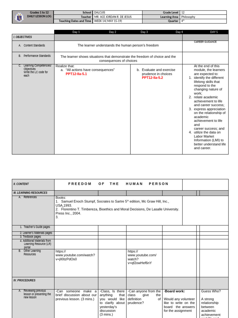 week 1 | PDF | Educational Assessment | Learning