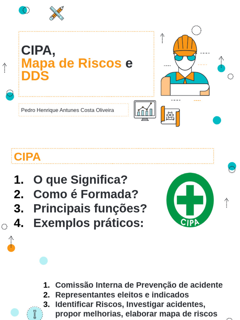 Aula 7,8 - CIPA, Mapa de Riscos e DDS | PDF | Comunicação