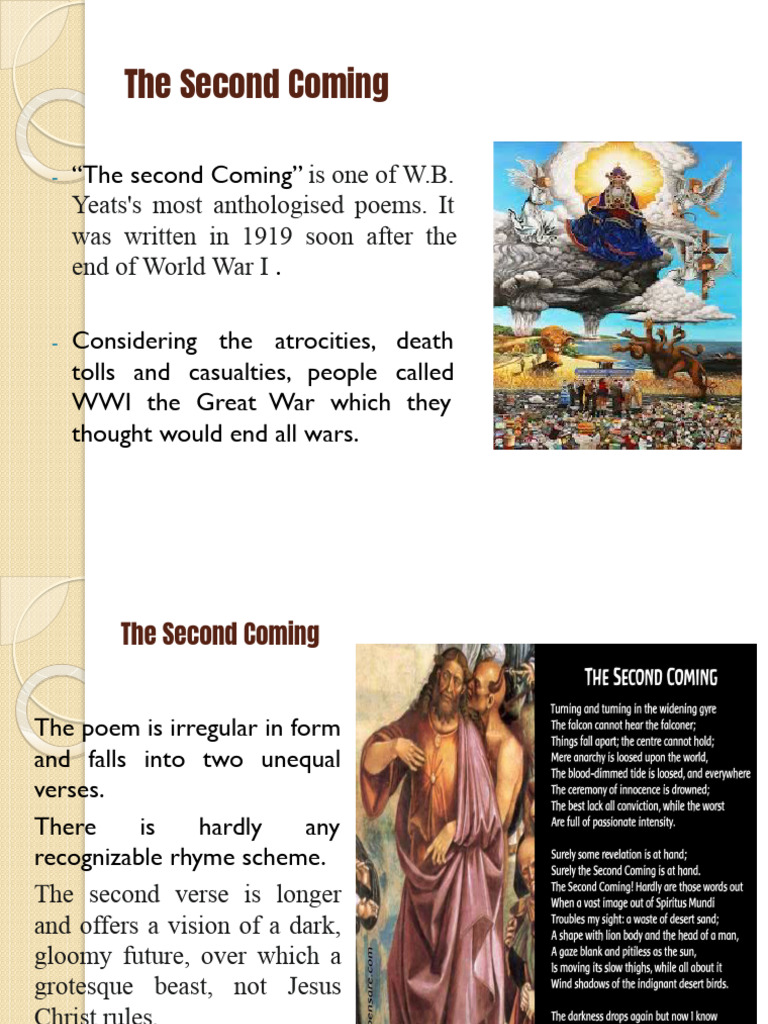 Yeats' The Second Coming Analysis | PDF | Second Coming