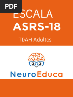 Questionário ASRS-18 para TDAH Adulto | PDF | Transtorno de déficit de ...