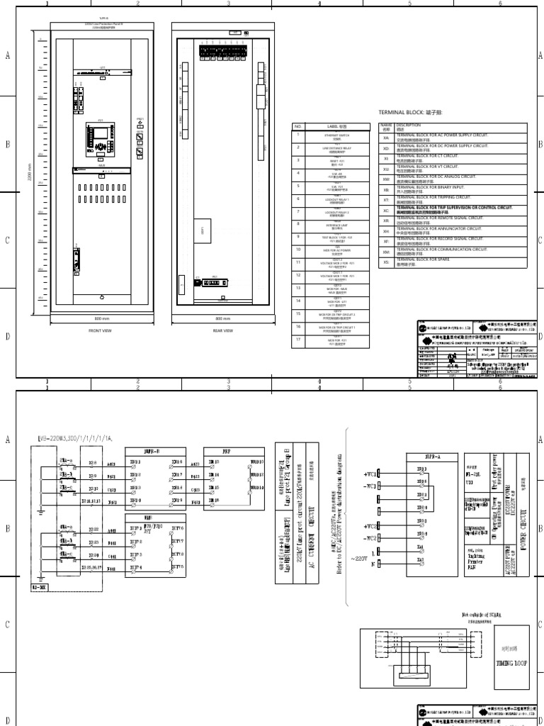 SG-54!4!10 220kV Line Protection B Set Control, Protection & Signaling ...
