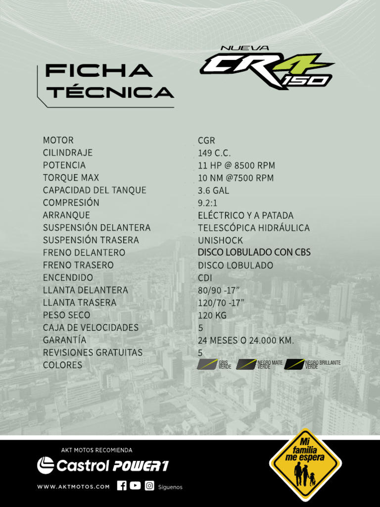 CR4 150 Ficha Técnica 0 | PDF