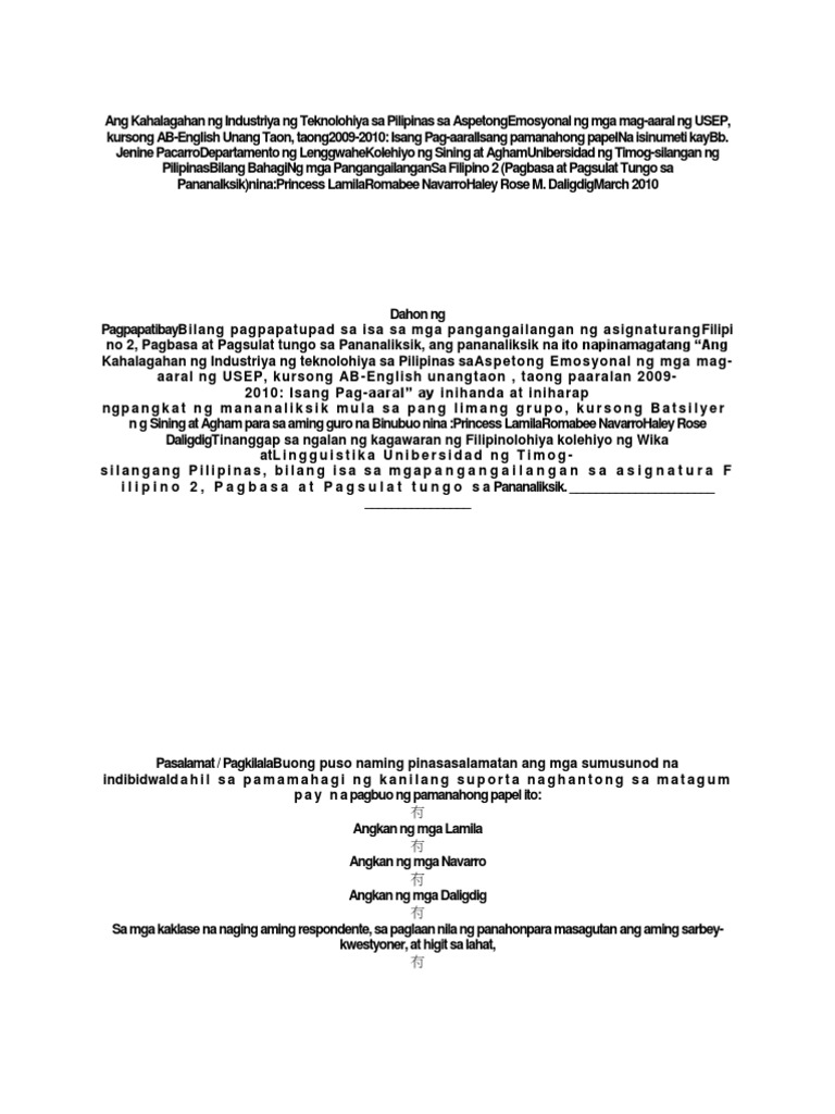 Filipino Research | PDF